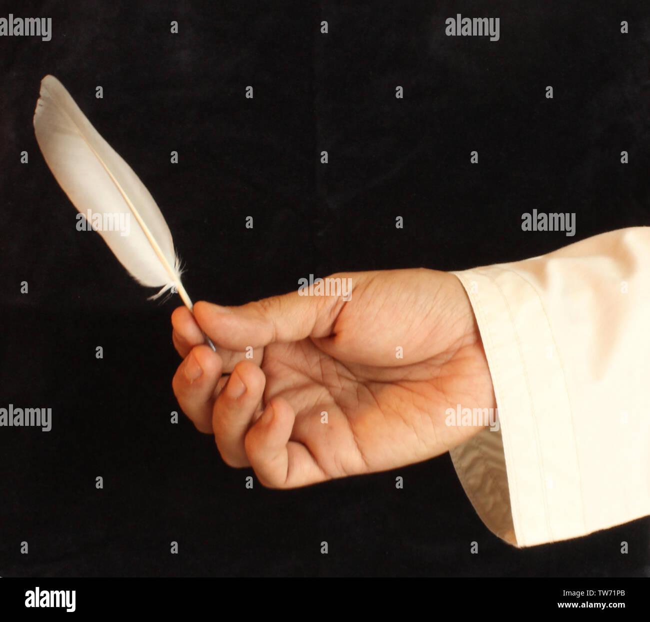 Arab Man wearing kandura Hand gesture series Stock Photo - Alamy