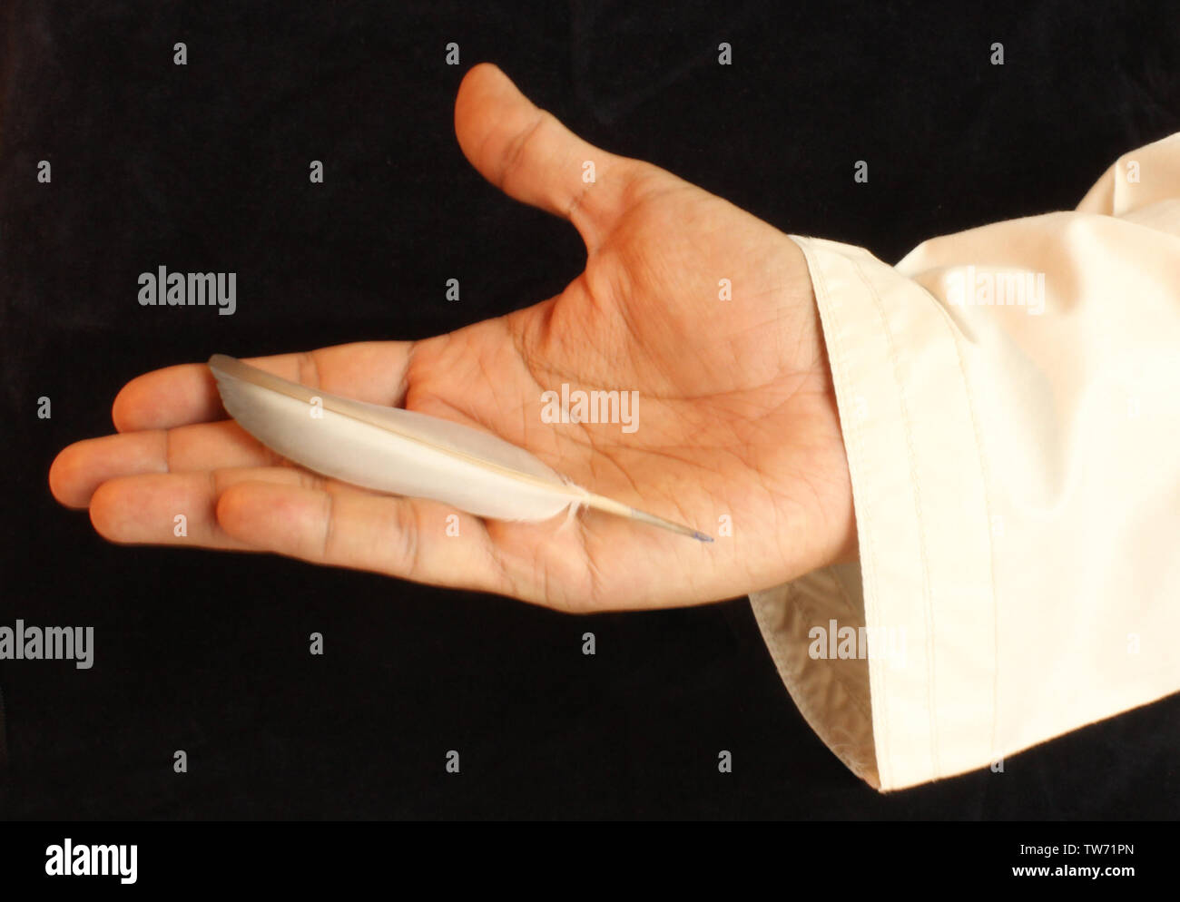 Arab Man wearing kandura Hand gesture series Stock Photo - Alamy