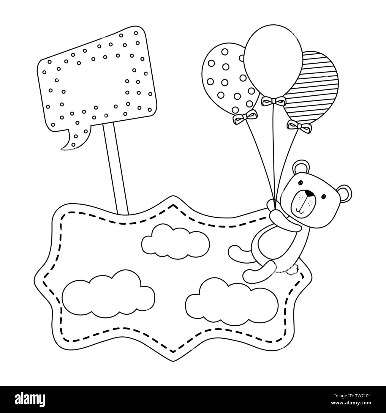 Teddy bear design, Childhood play fun kid cartoon game and object theme ...