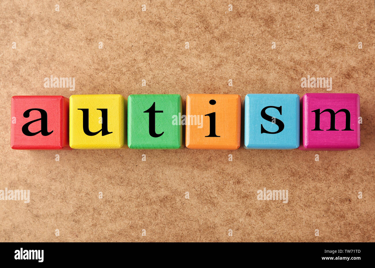 Child autism blocks hi-res stock photography and images - Alamy