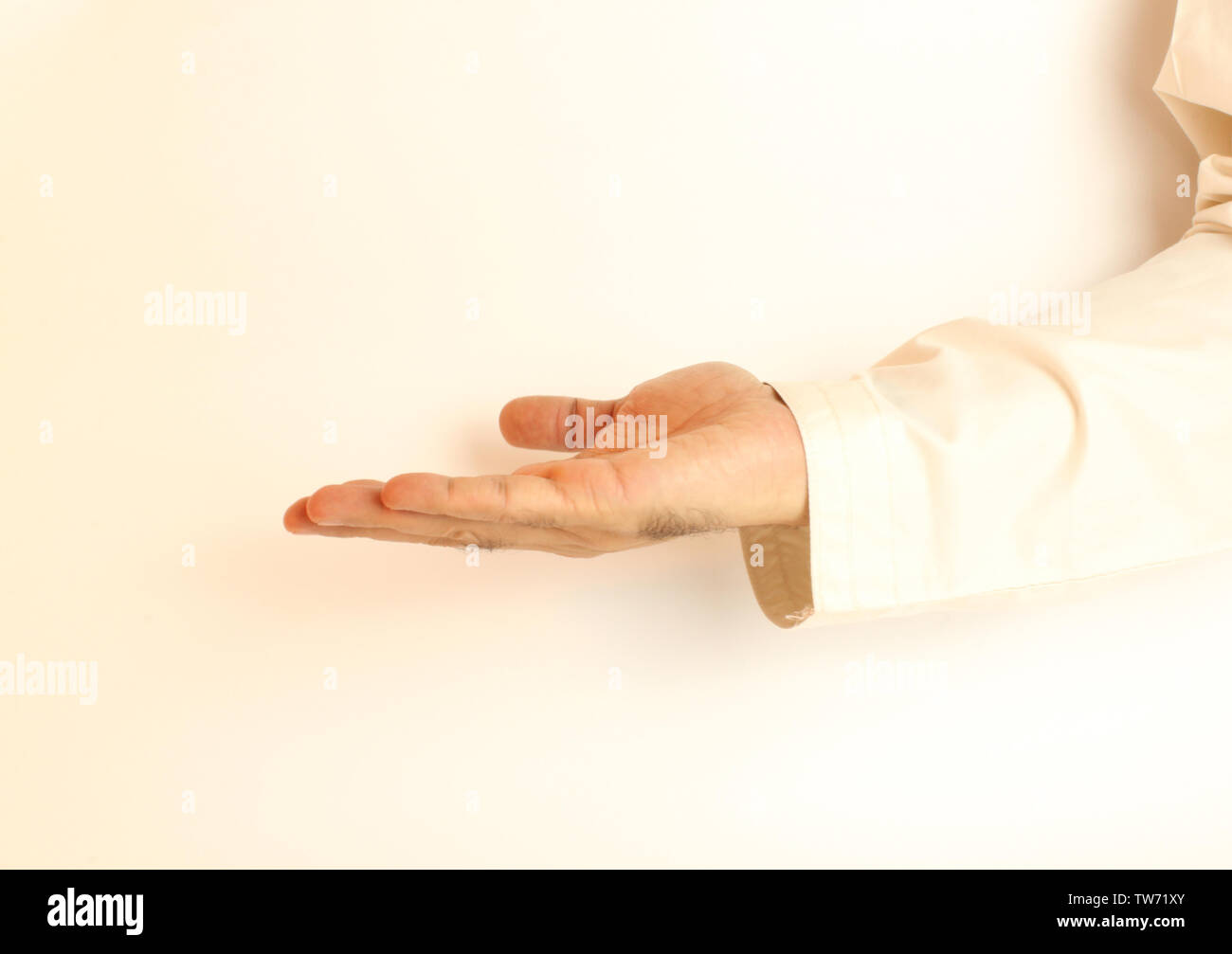 Arab Man wearing kandura Hand gesture series Stock Photo - Alamy