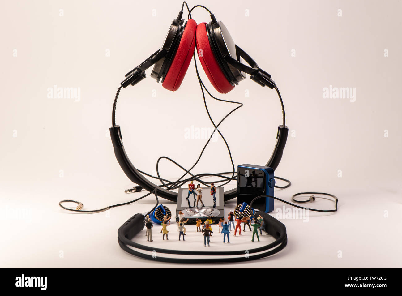 Digital products, electronic music concerts Stock Photo - Alamy