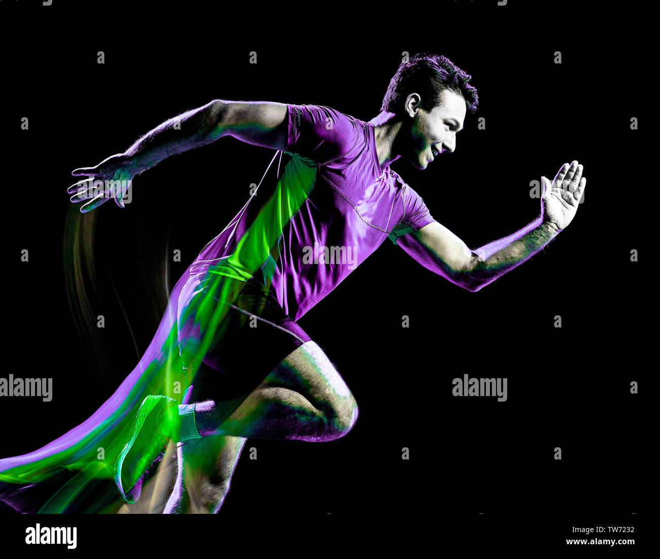 Black portrait smiling athlete man hi-res stock photography and images ...