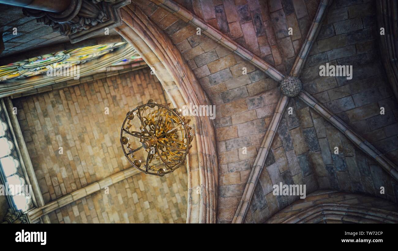Architectural old church church inside with ceilings and buildings hi ...