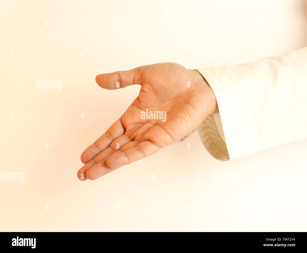 Arab Man wearing kandura Hand gesture series Stock Photo - Alamy