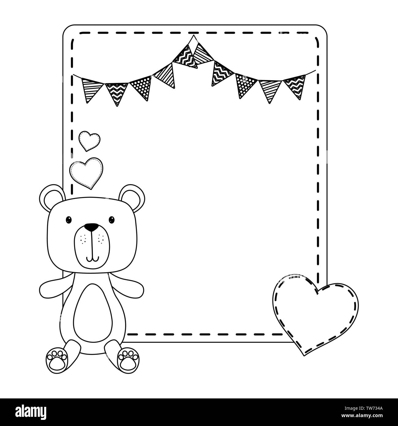 Teddy bear design, Childhood play fun kid cartoon game and object theme ...