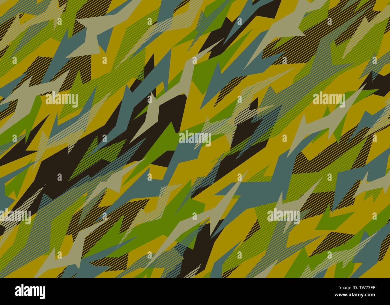 Green camouflage pattern. Modern abstract camo Vector background ...