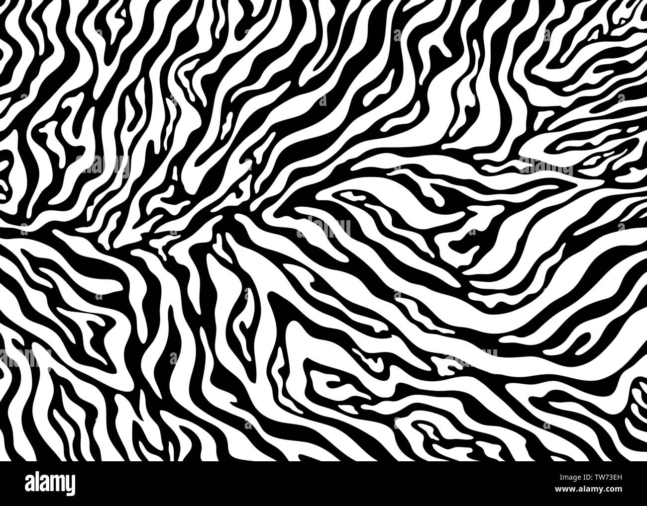 Zebra skin pattern design. Abstract animal print vector illustration ...
