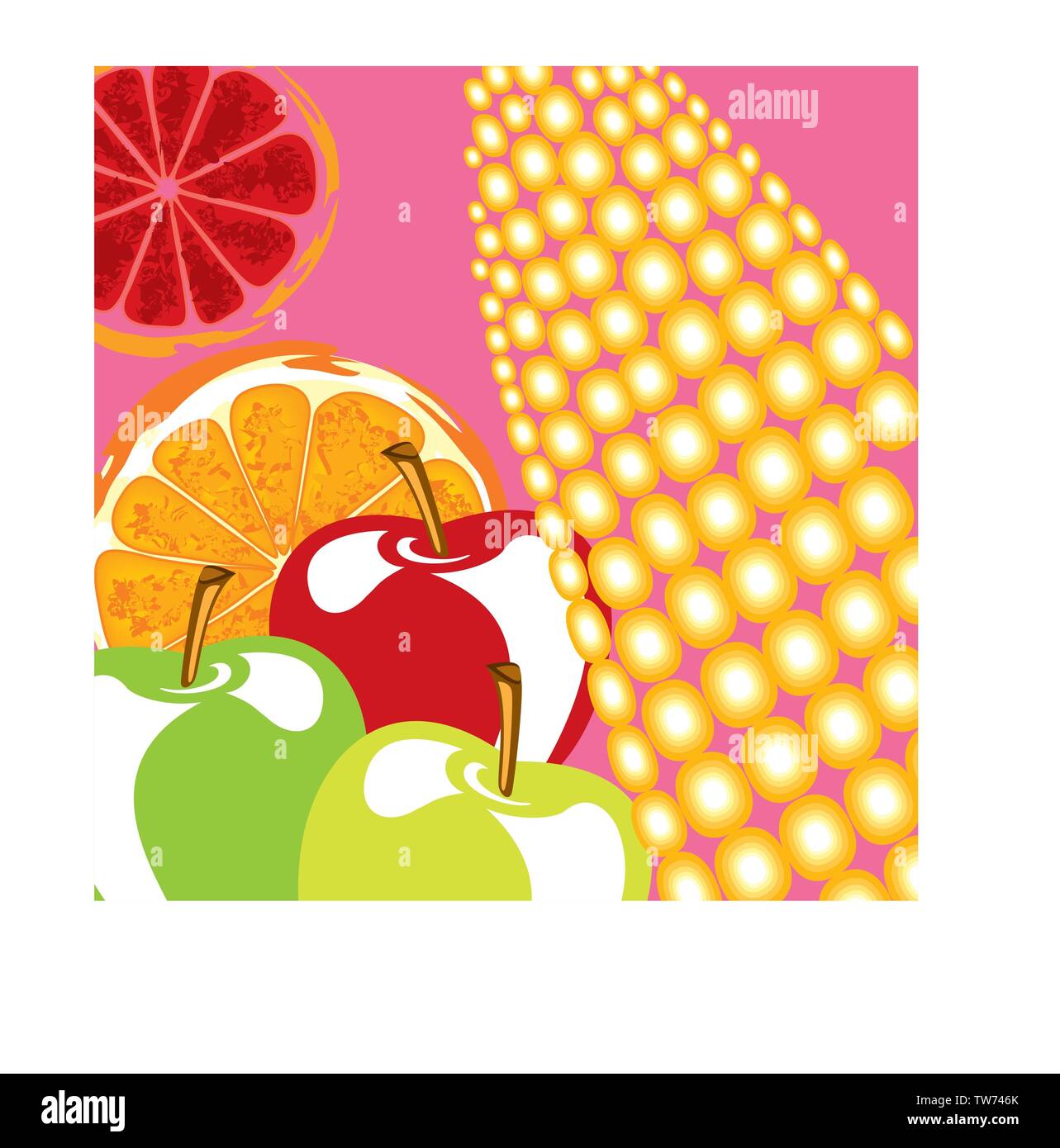 Corn vector hi-res stock photography and images - Alamy