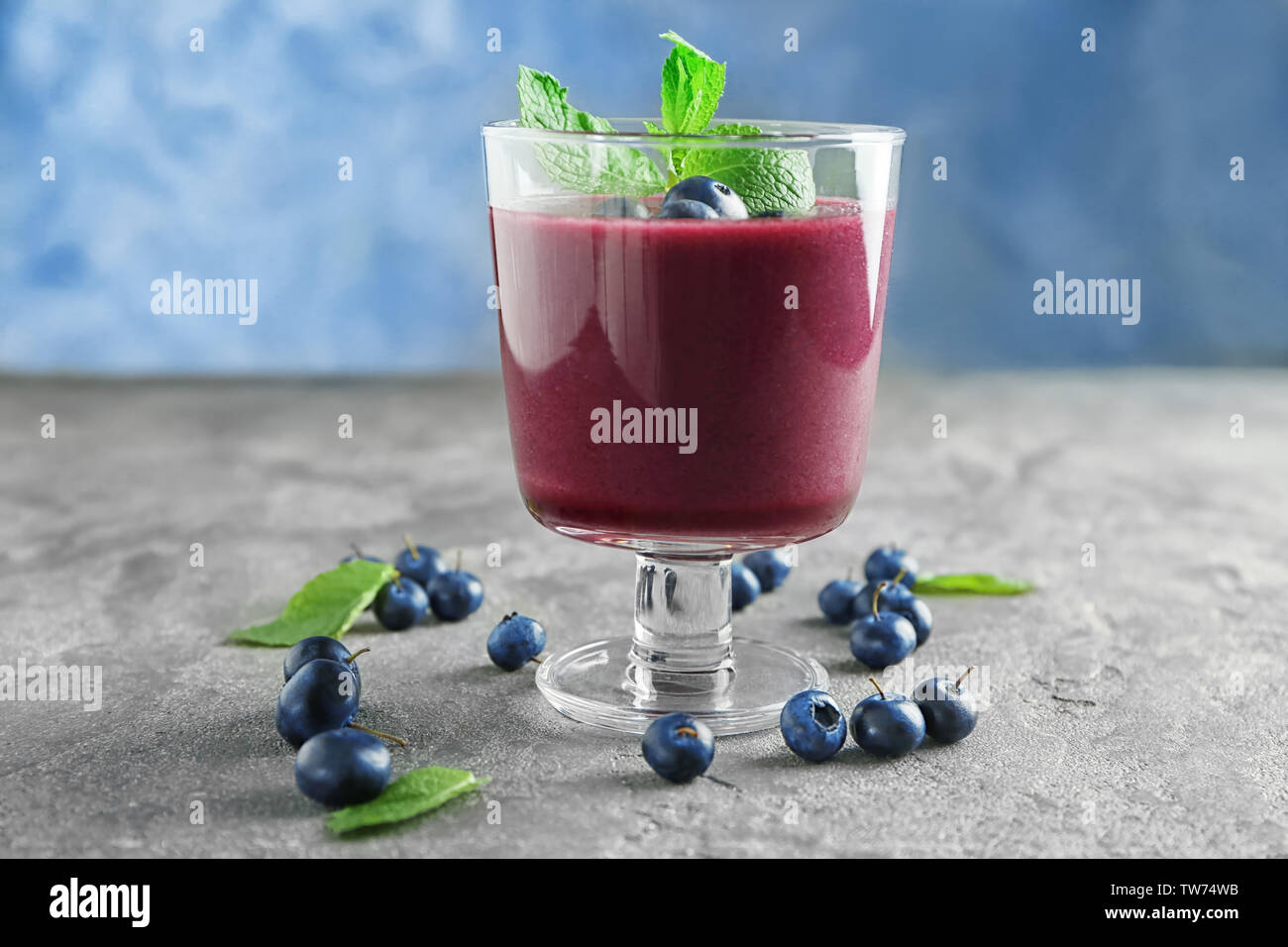 Glass fresh acai juice hi-res stock photography and images - Alamy