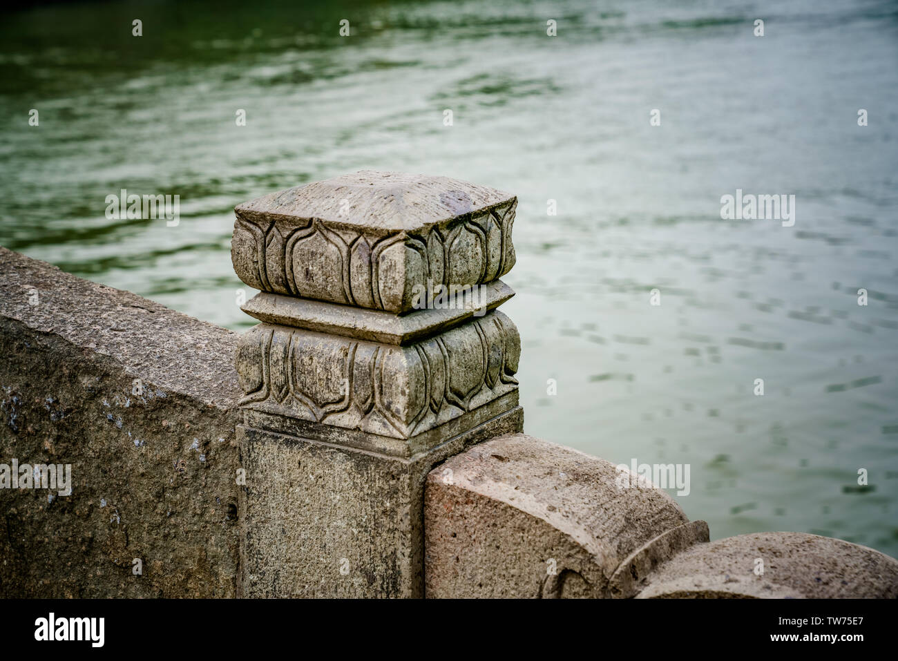 Arch bridge fence Stock Photo - Alamy