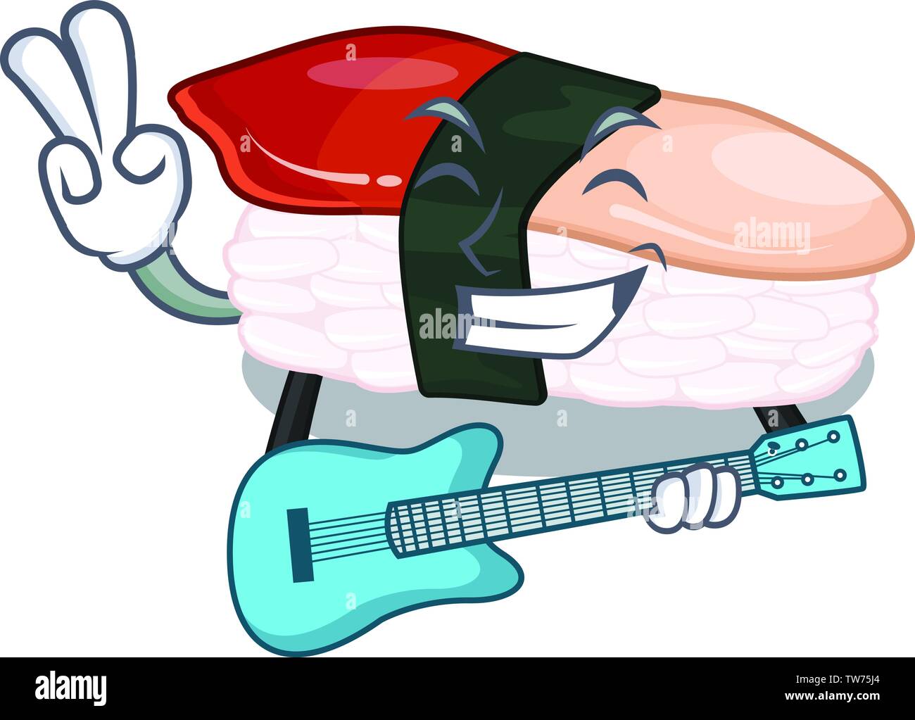 Rock fish sushi Stock Vector Images - Alamy