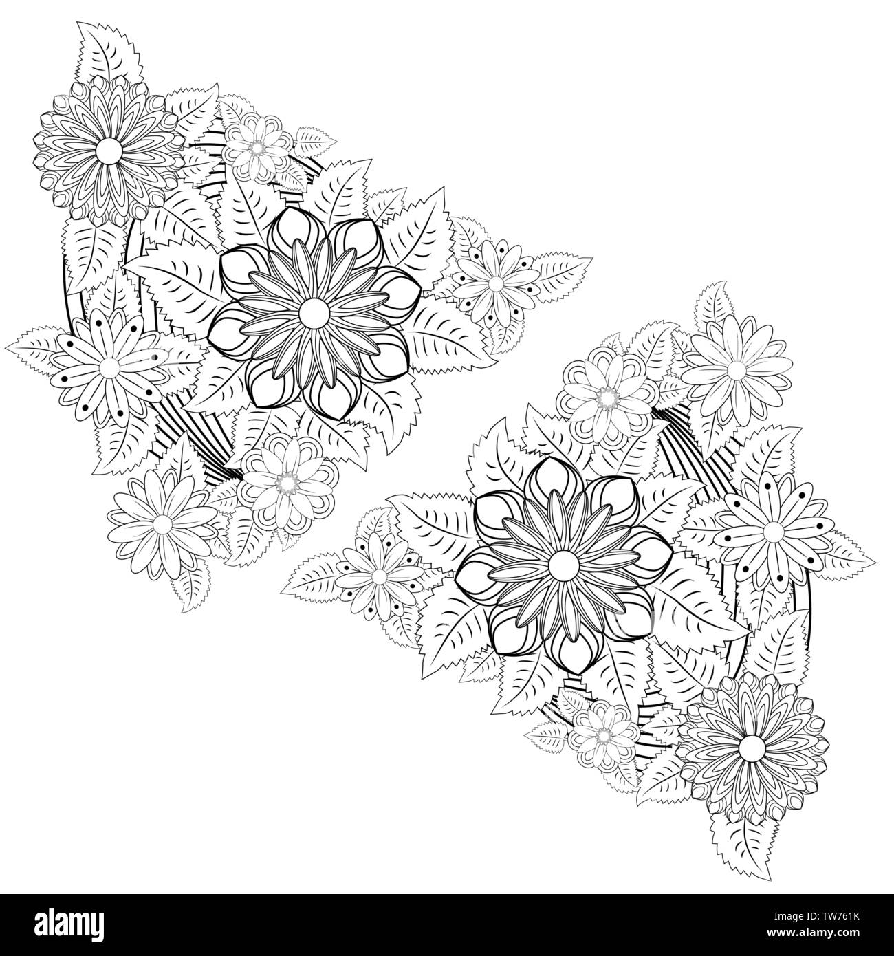Paisley Flower Coloring Pages