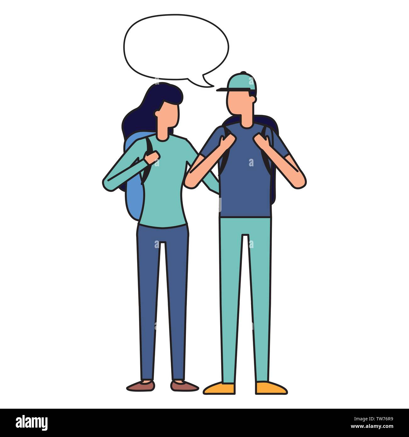 people talking bubble Stock Vector Image & Art - Alamy