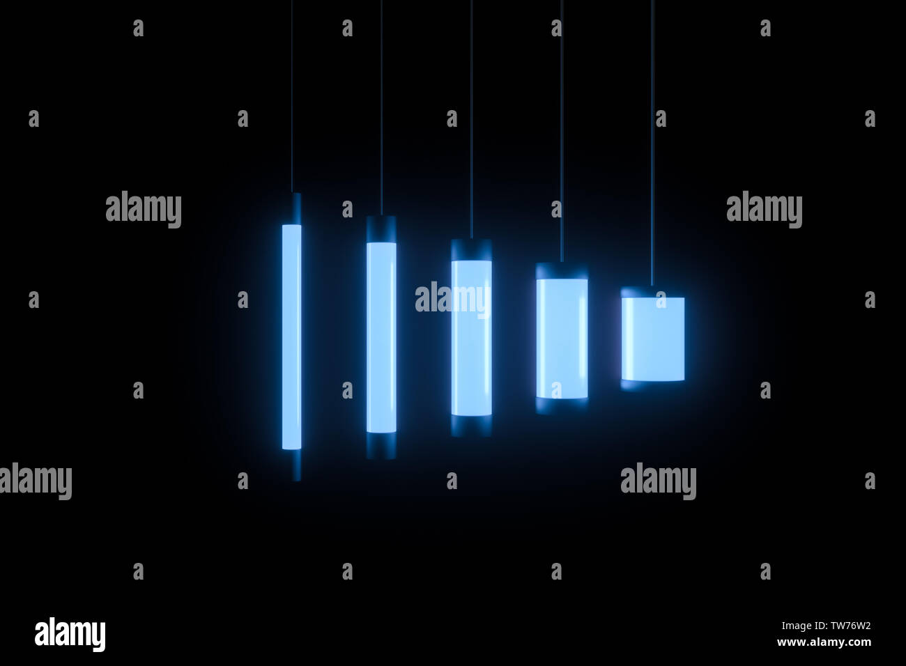 Long LED light, three-dimensional rendering Stock Photo - Alamy