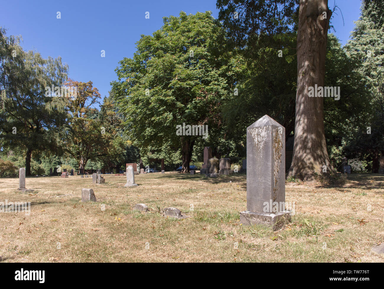 Portland cemetery, United States Stock Photo - Alamy