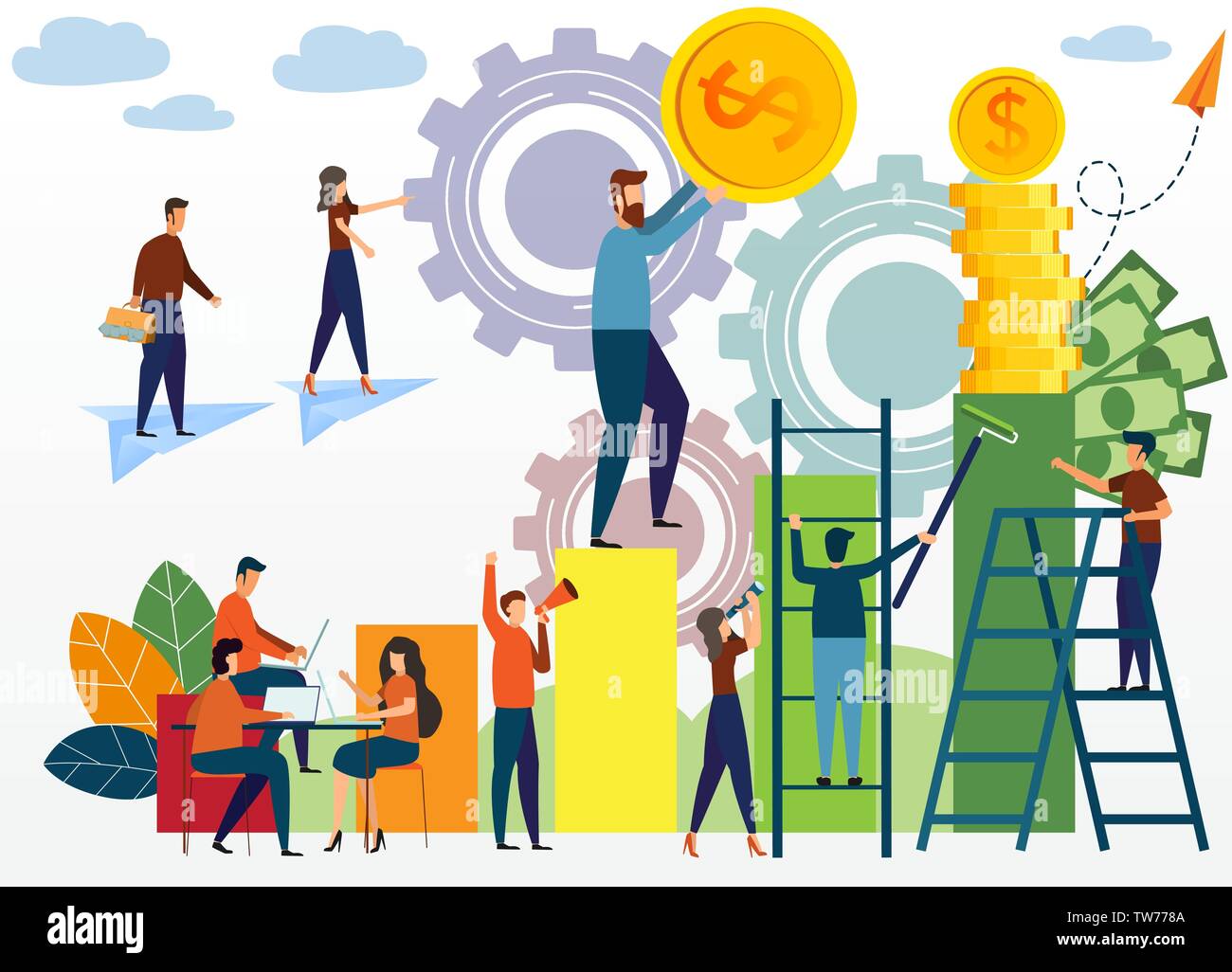 Executive commerce Stock Vector Images - Alamy