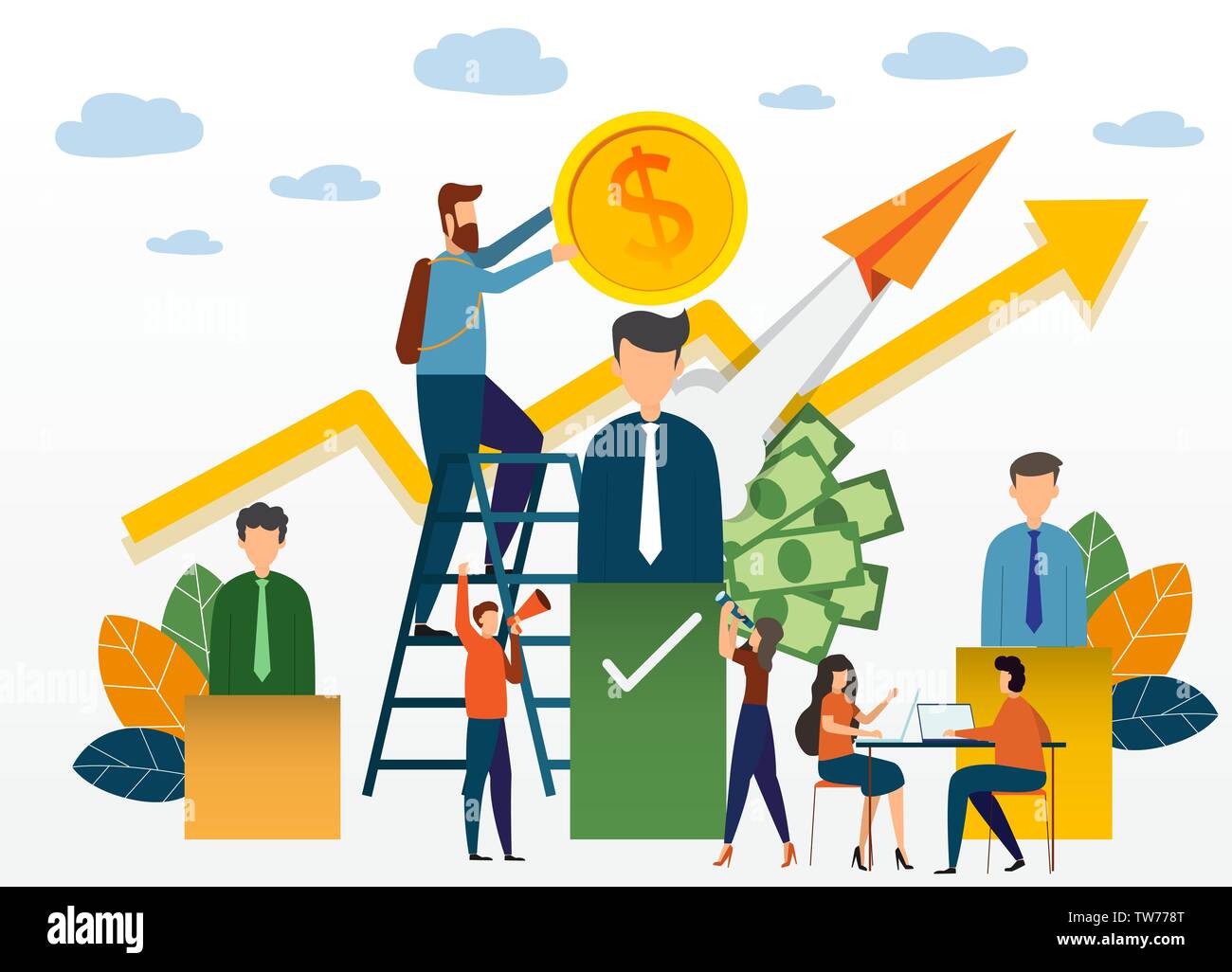 Create encouragement Stock Vector Images - Alamy