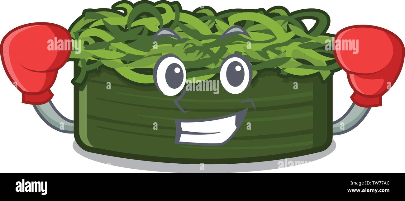 Boxing wakame chuka is served cartoon plates Stock Vector Image & Art ...
