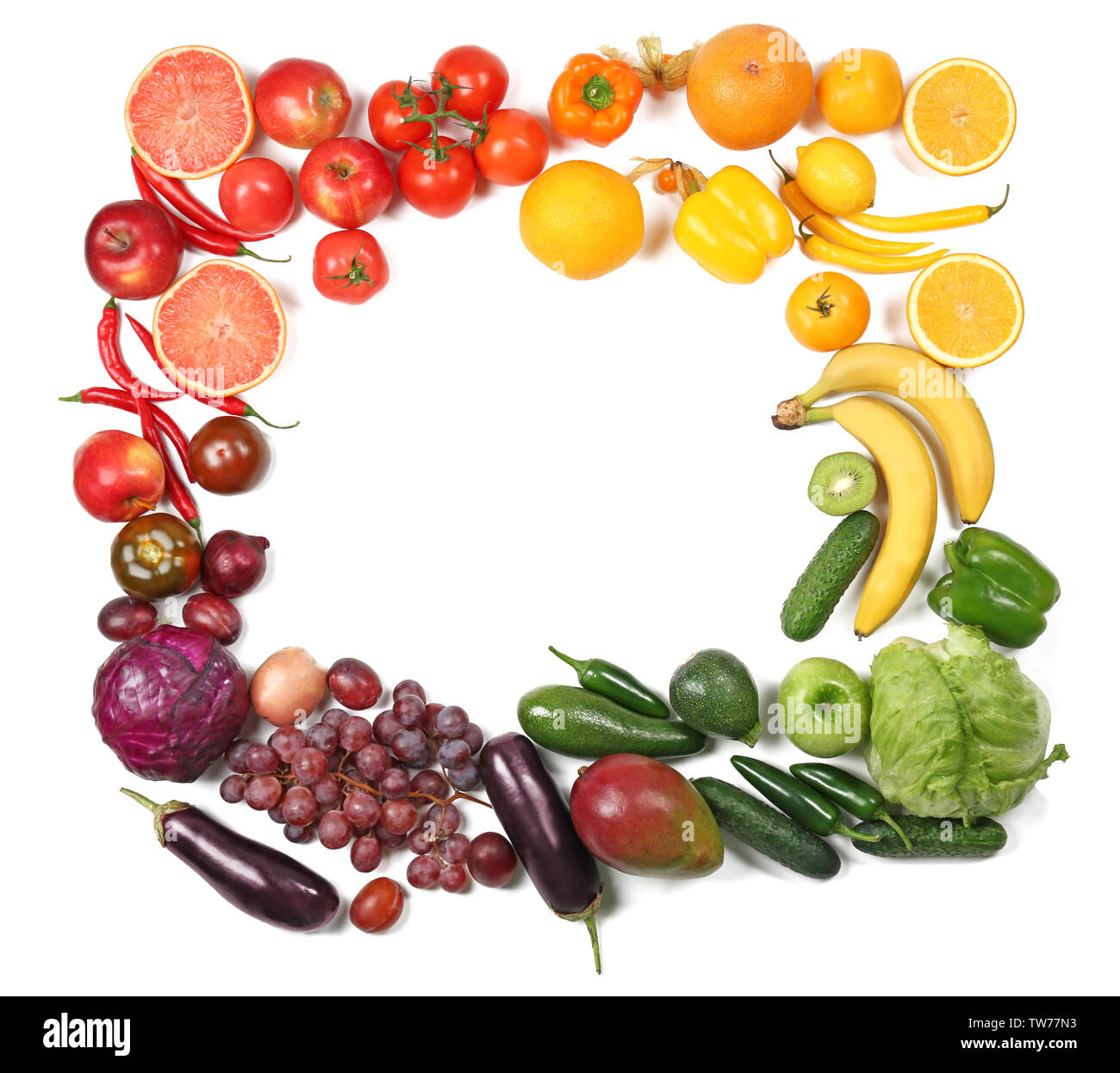 Fruit And Vegetables Rainbow