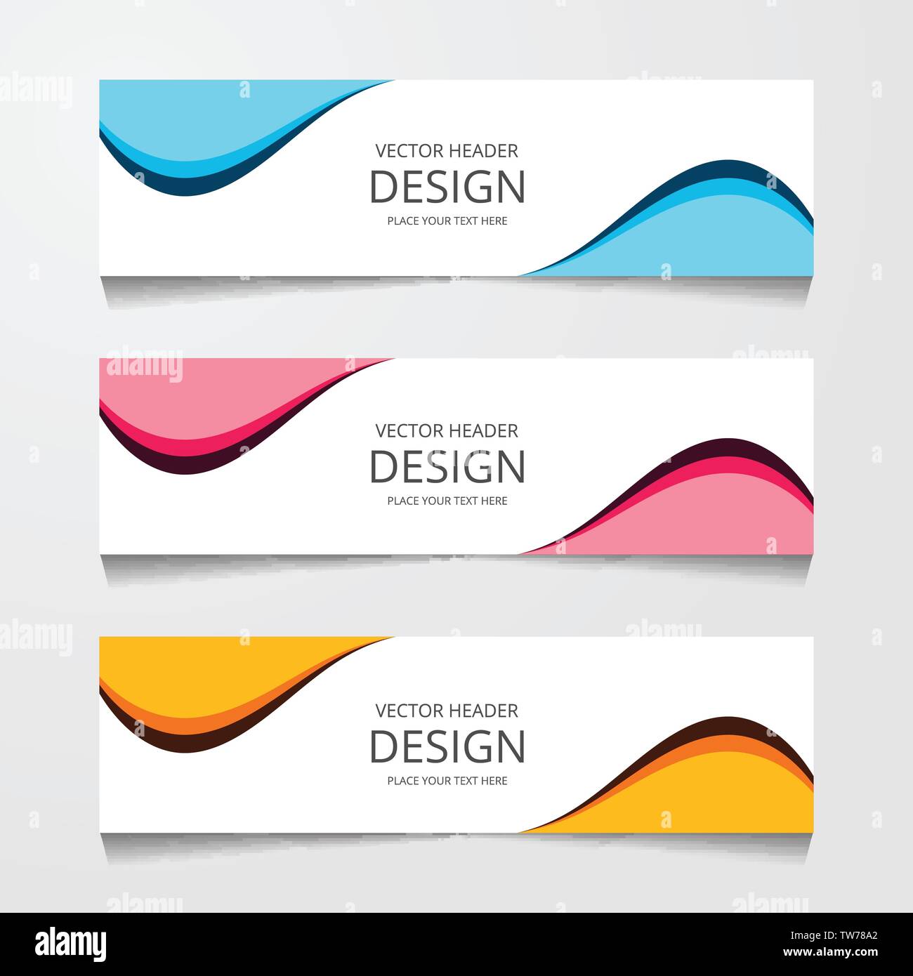Abstract design banner, web template, layout header templates, modern ...
