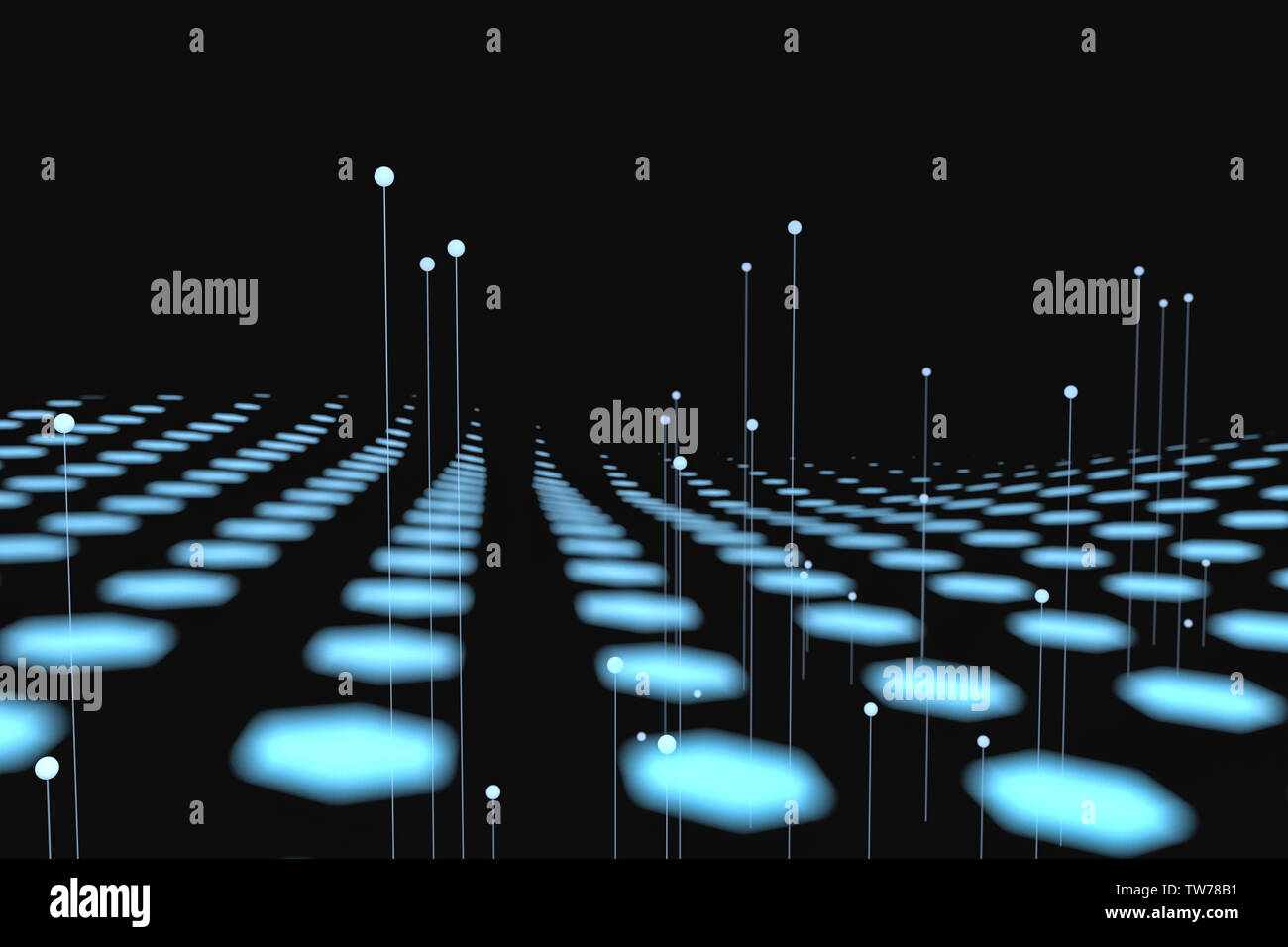 Three Dimensional Rendering Abstract Dots Variable Gradient Background 1398