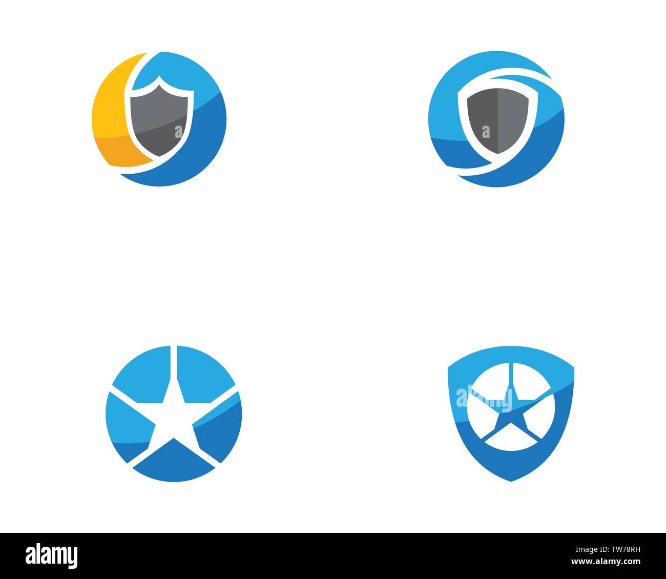 Shield security emblem Stock Vector Images - Alamy