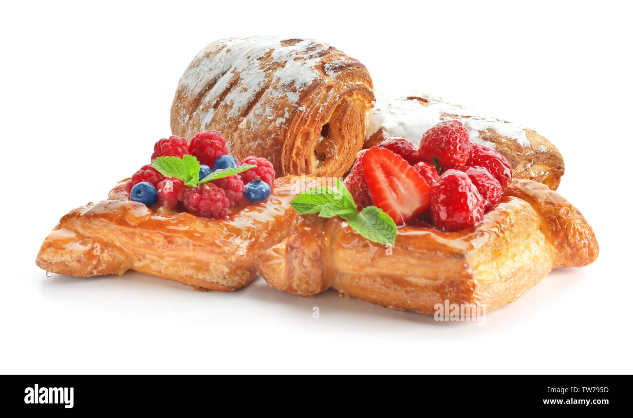 Golden pastries sugar on Cut Out Stock Images & Pictures - Alamy