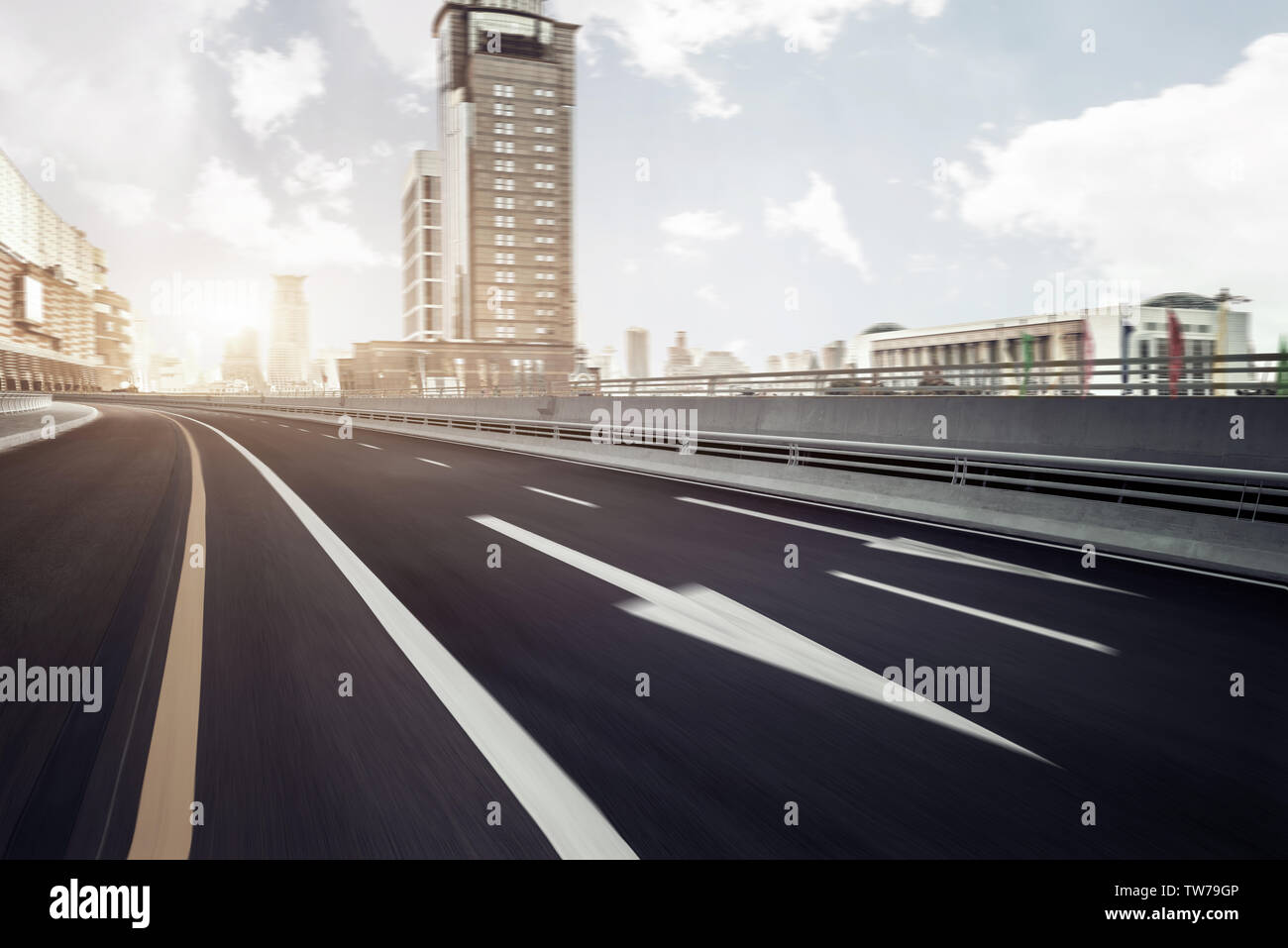 Modern urban roads Stock Photo - Alamy