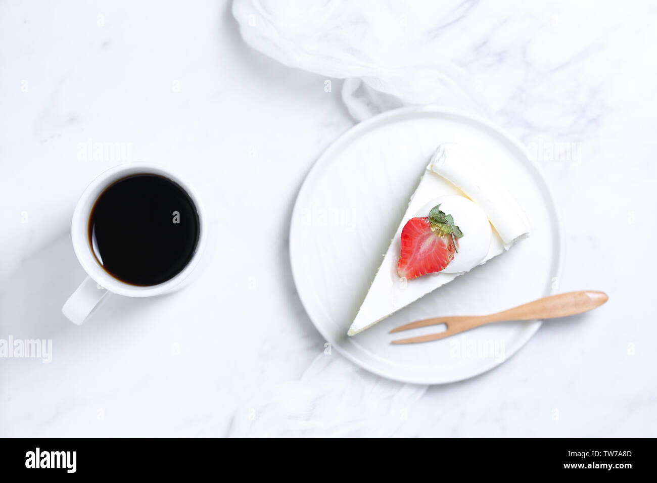 Strawberry cream Qi Feng cake Stock Photo - Alamy