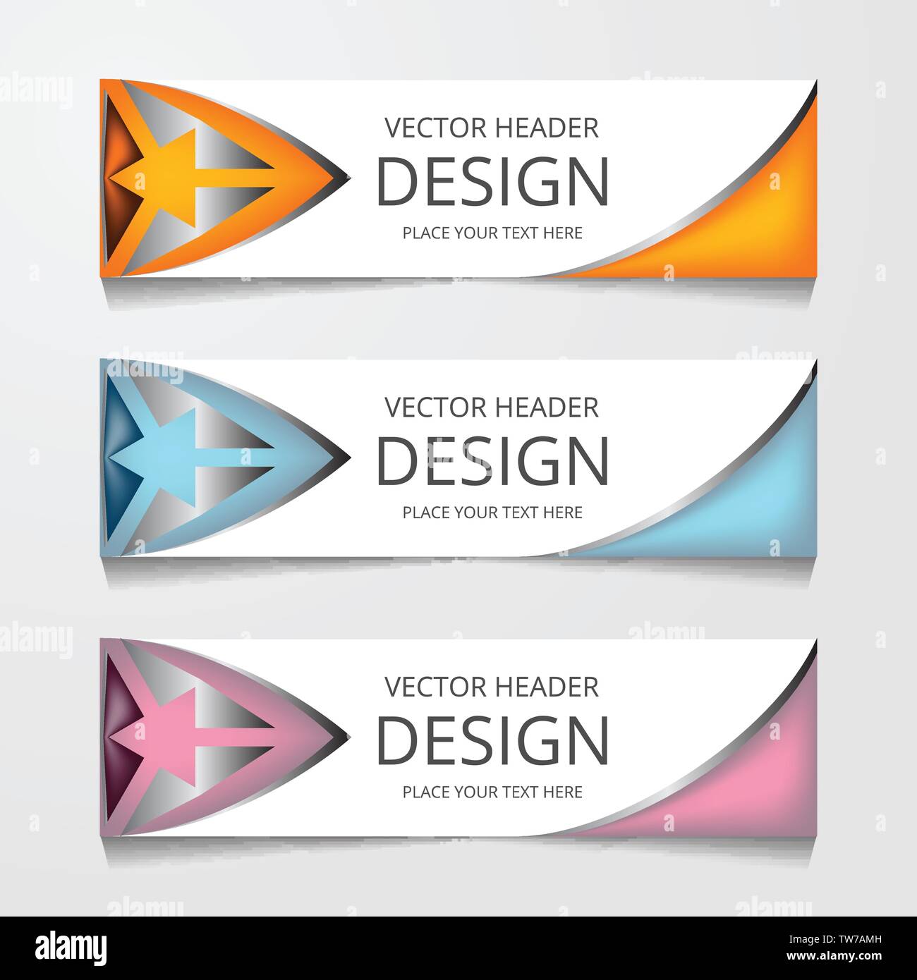 Abstract Web banner design background or header Templates Stock Vector ...
