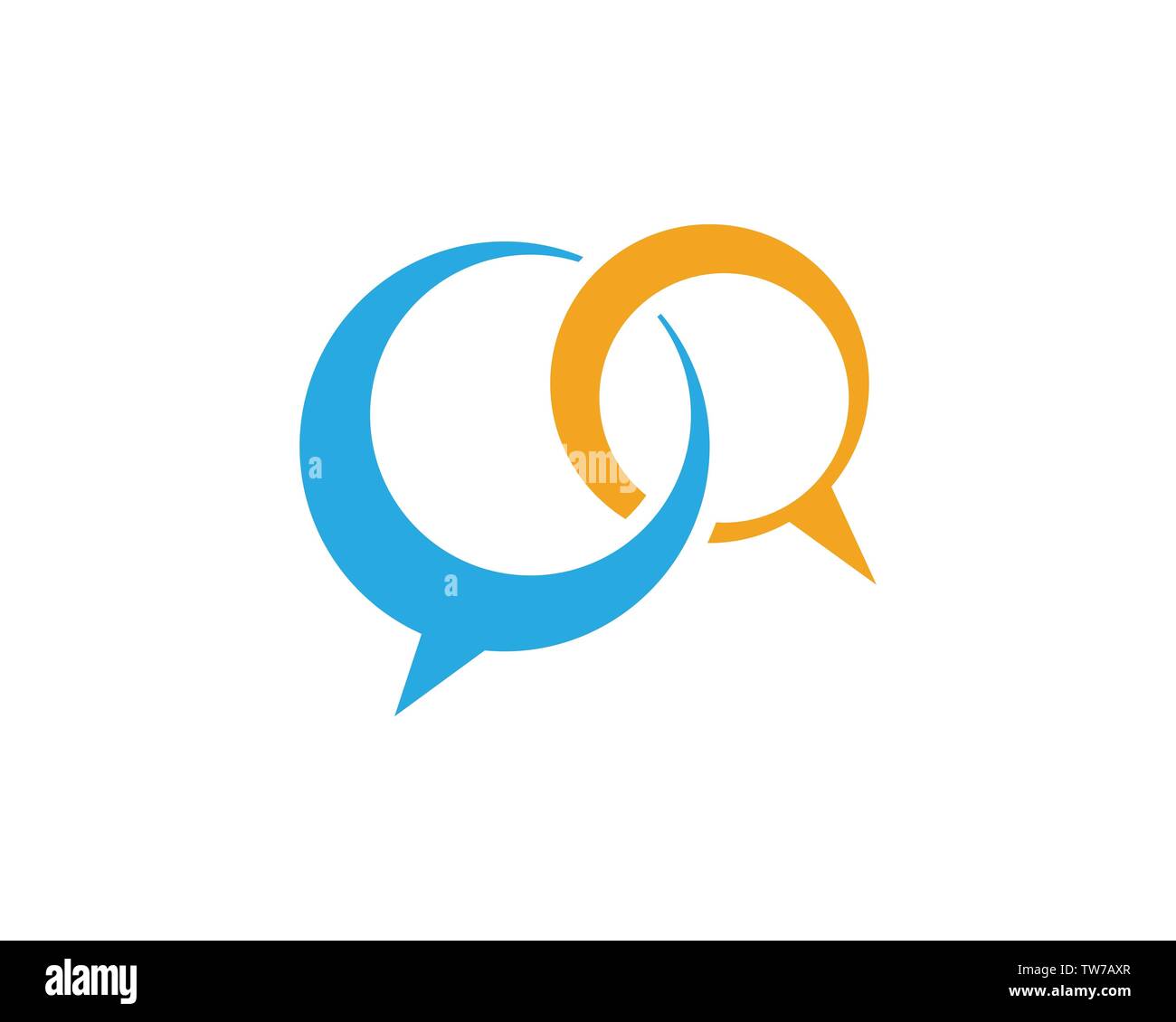 Speech bubble icon Logo template vector illustration Stock Vector Image ...