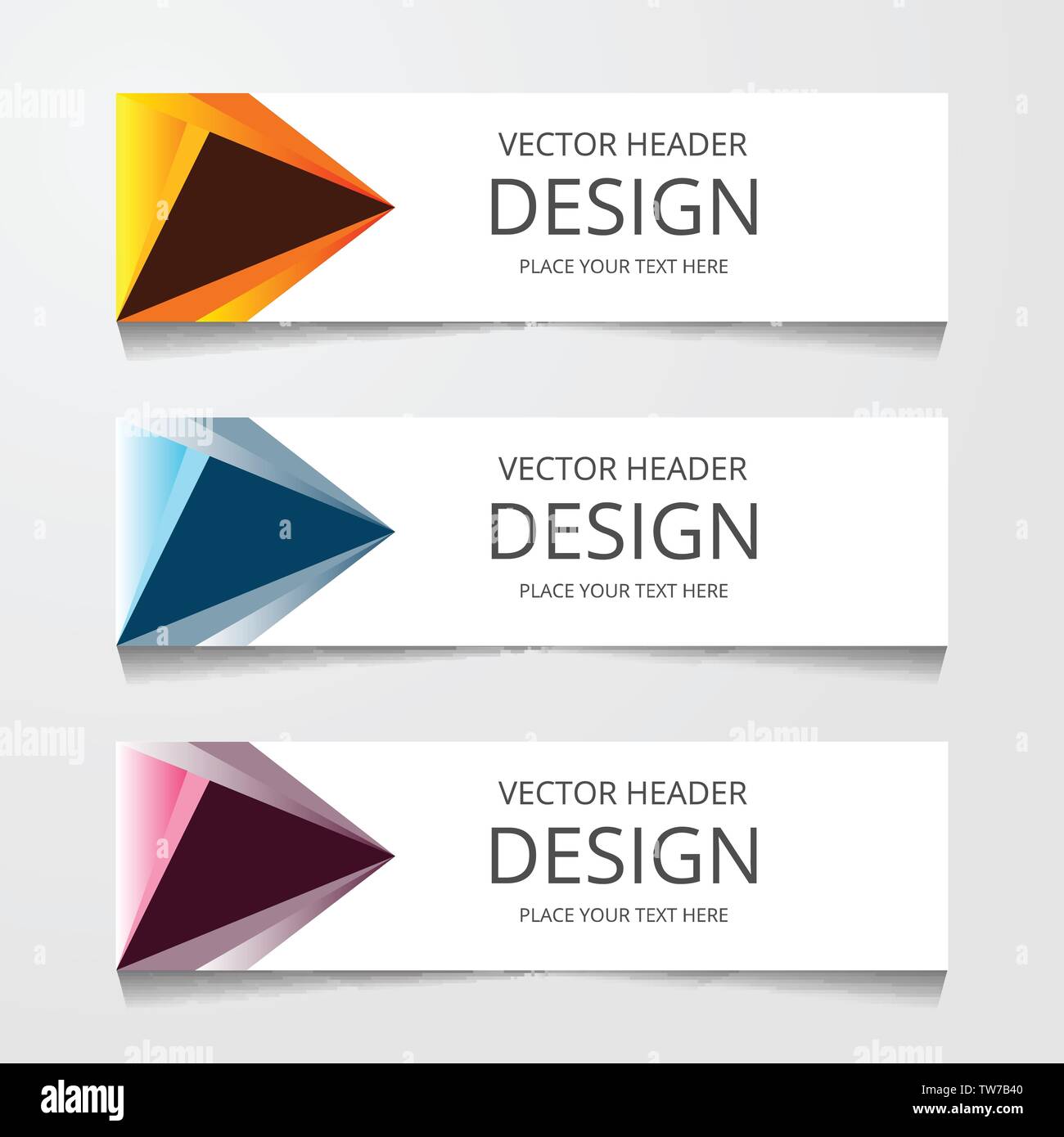 Abstract Web banner design background or header Templates Stock Vector ...