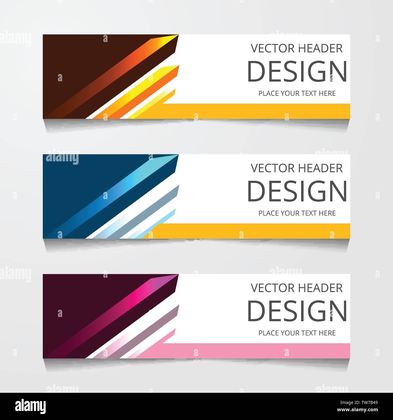Abstract Web banner design background or header Templates Stock Vector ...