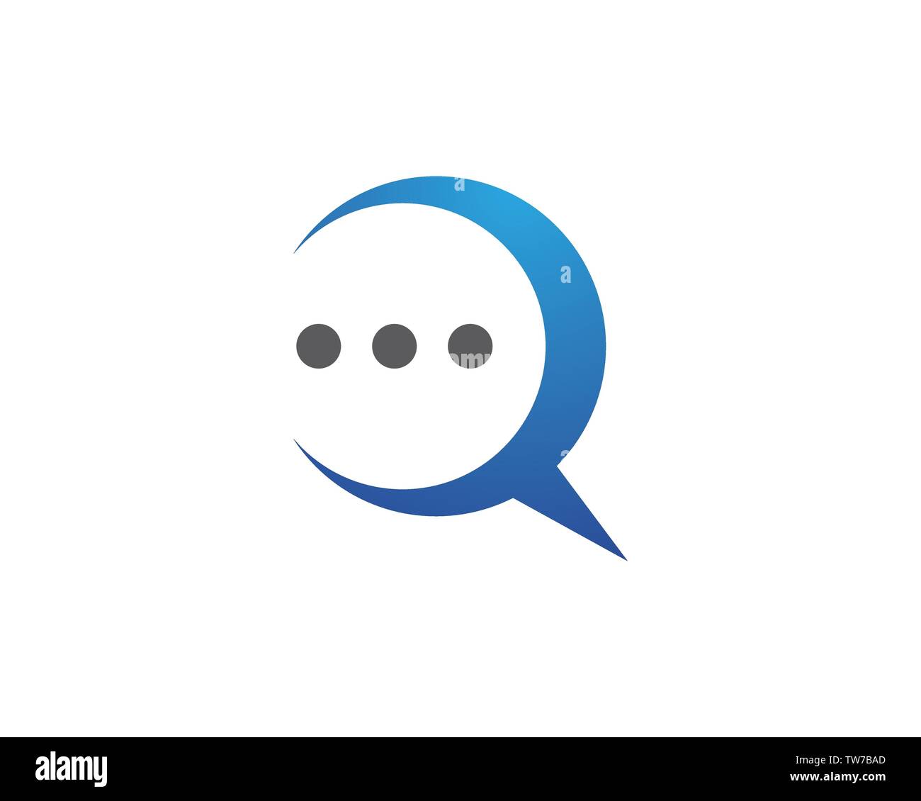 Speech bubble icon Logo template vector illustration Stock Vector Image ...