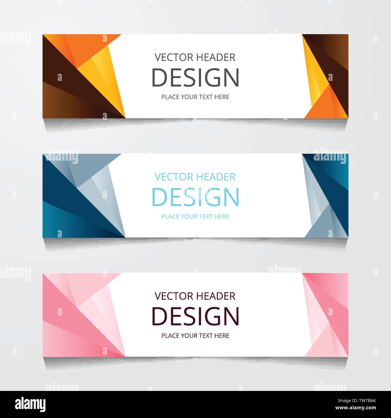 Horizontal web banner red Stock Vector Images - Alamy