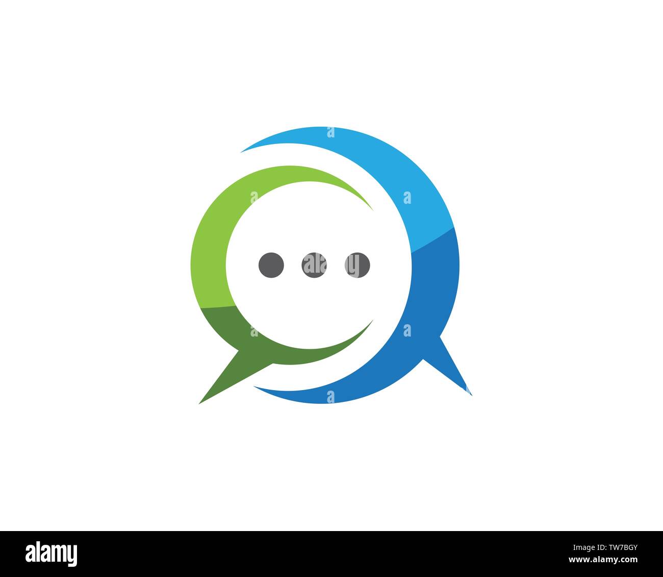 Speech bubble icon Logo template vector illustration Stock Vector Image ...