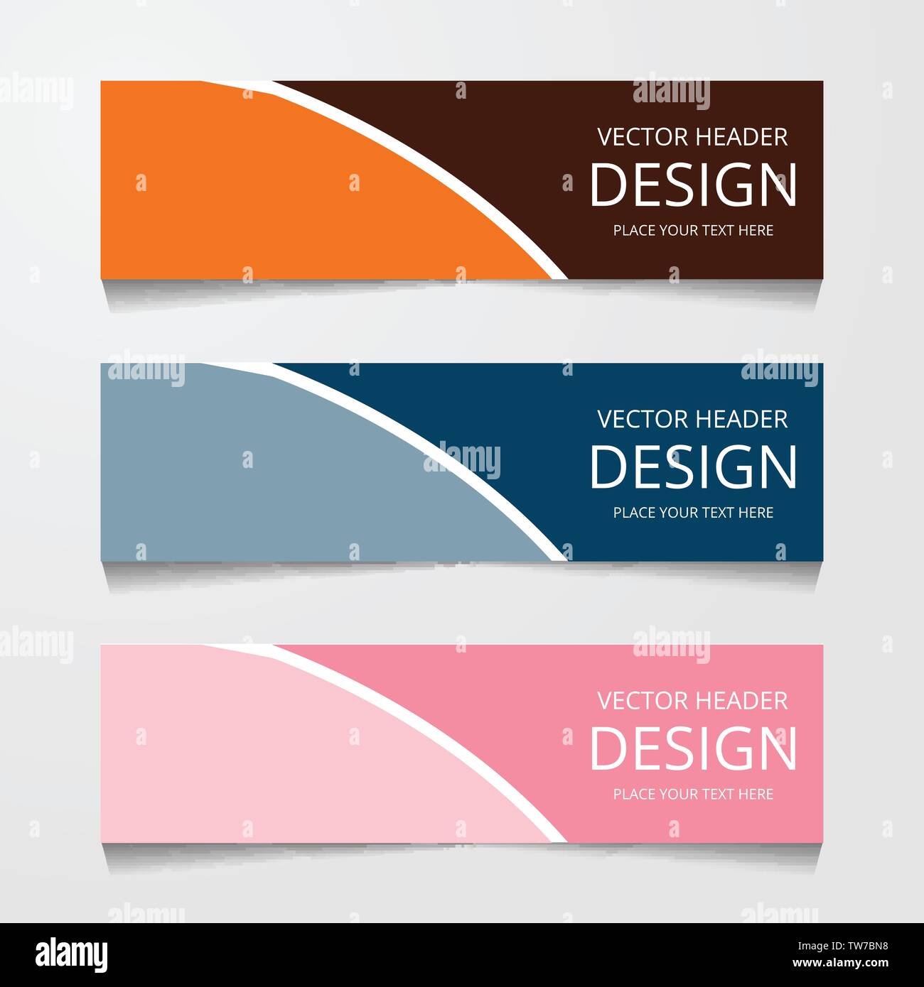 Abstract Web banner design background or header Templates Stock Vector ...