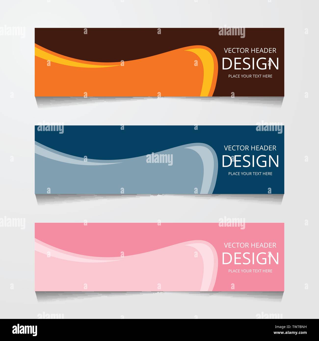 Abstract Web banner design background or header Templates Stock Vector ...