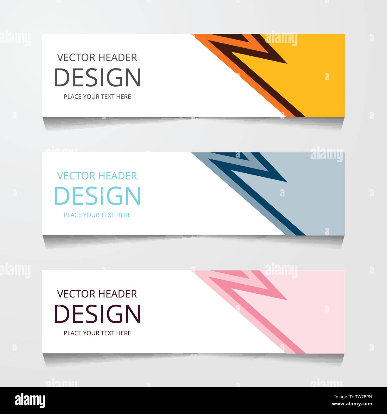Abstract Web banner design background or header Templates Stock Vector ...