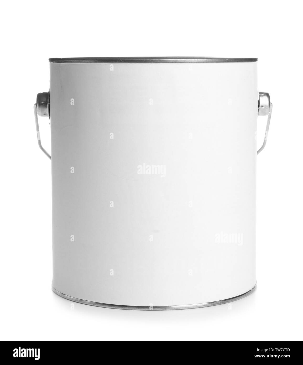 Paint can, isolated on white Stock Photo - Alamy