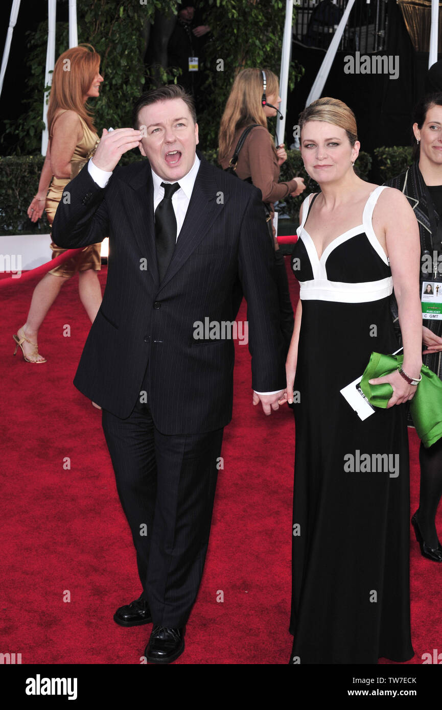 LOS ANGELES, CA. January 27, 2008: Ricky Gervais at the 14th Annual ...
