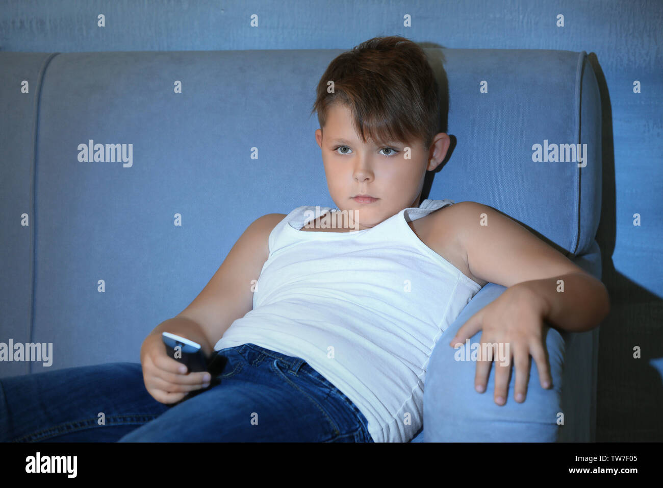 Overweight boy hi-res stock photography and images - Alamy