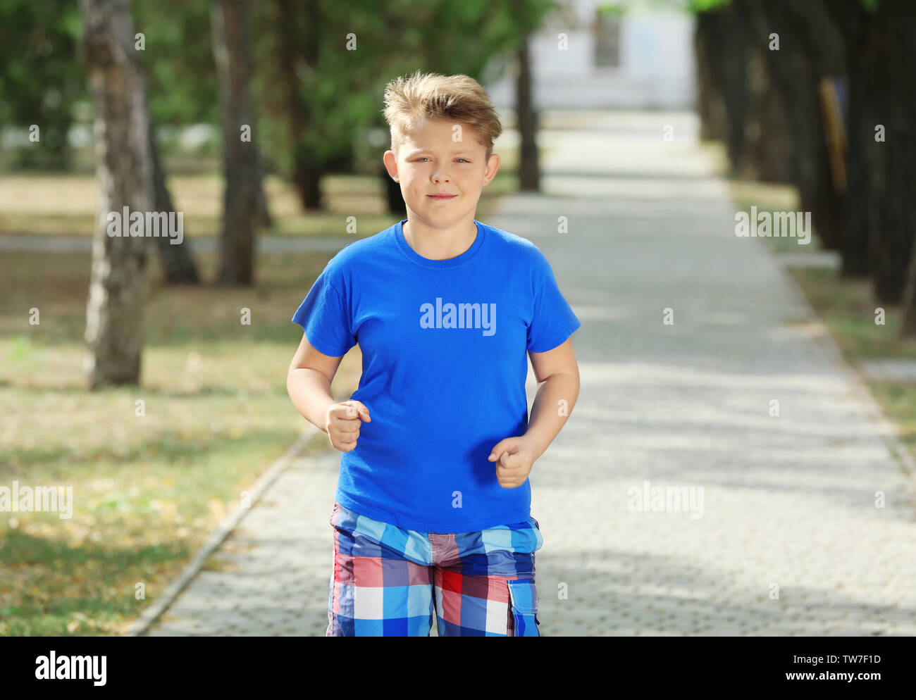 Cute overweight boy hi-res stock photography and images - Alamy