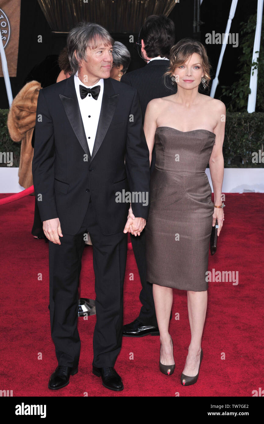 LOS ANGELES, CA. January 27, 2008: Michelle Pfeiffer & husband David E ...