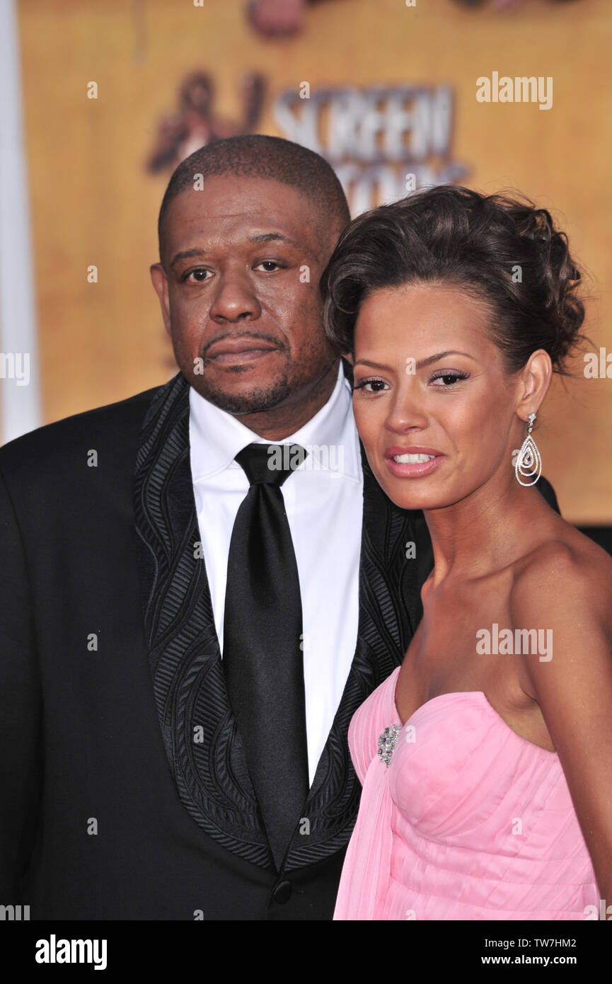 LOS ANGELES, CA. January 27, 2008: Forest Whitaker & wife Keisha ...