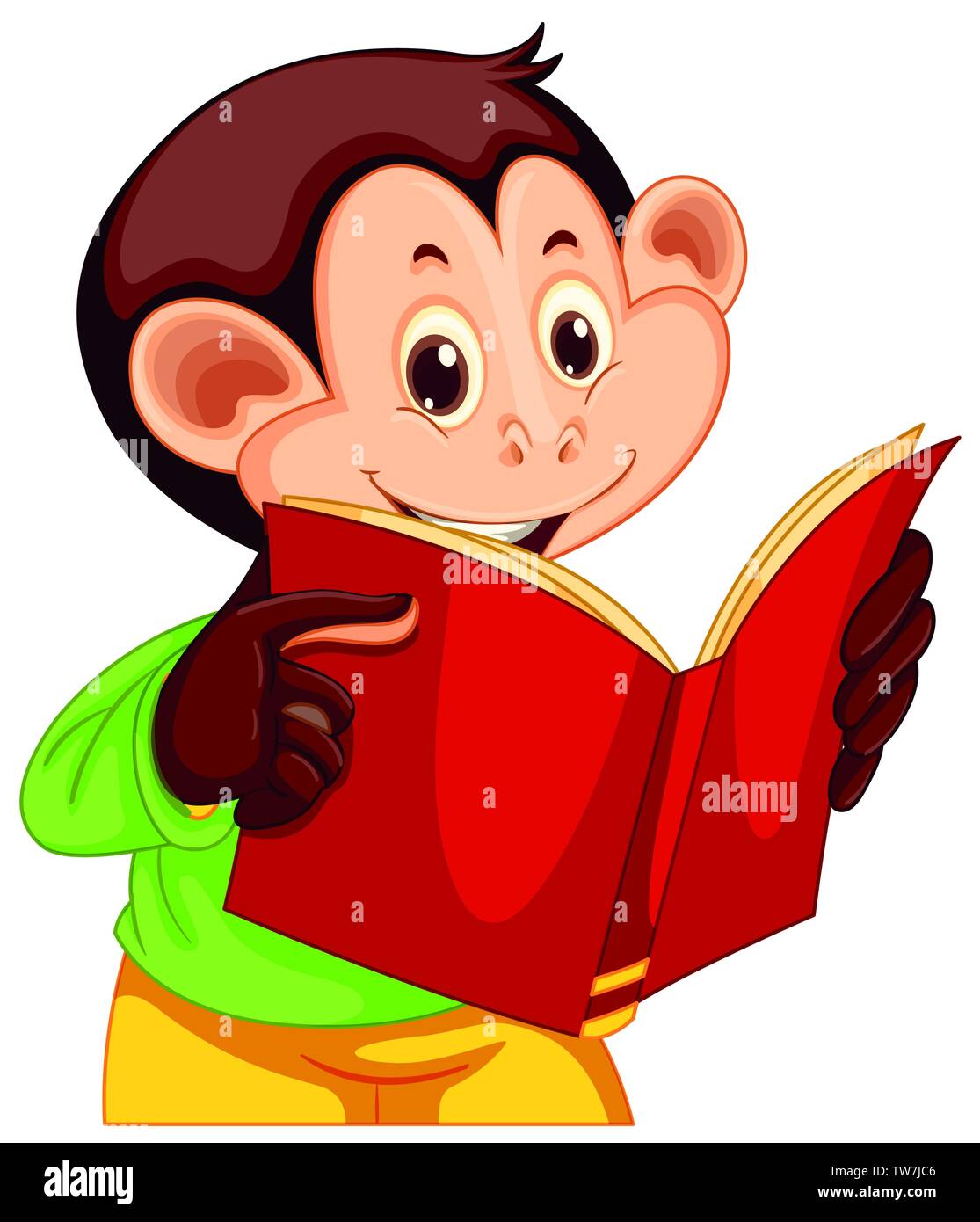 Monkey reading hi-res stock photography and images - Alamy