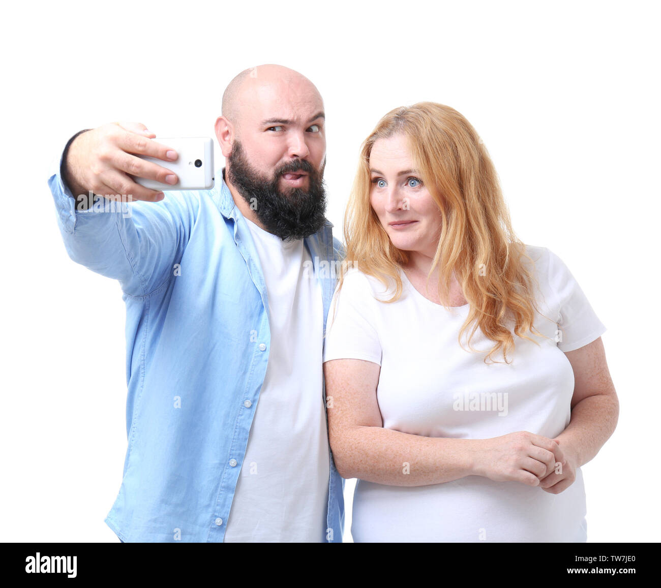 Fat man taking picture hi-res stock photography and images - Alamy