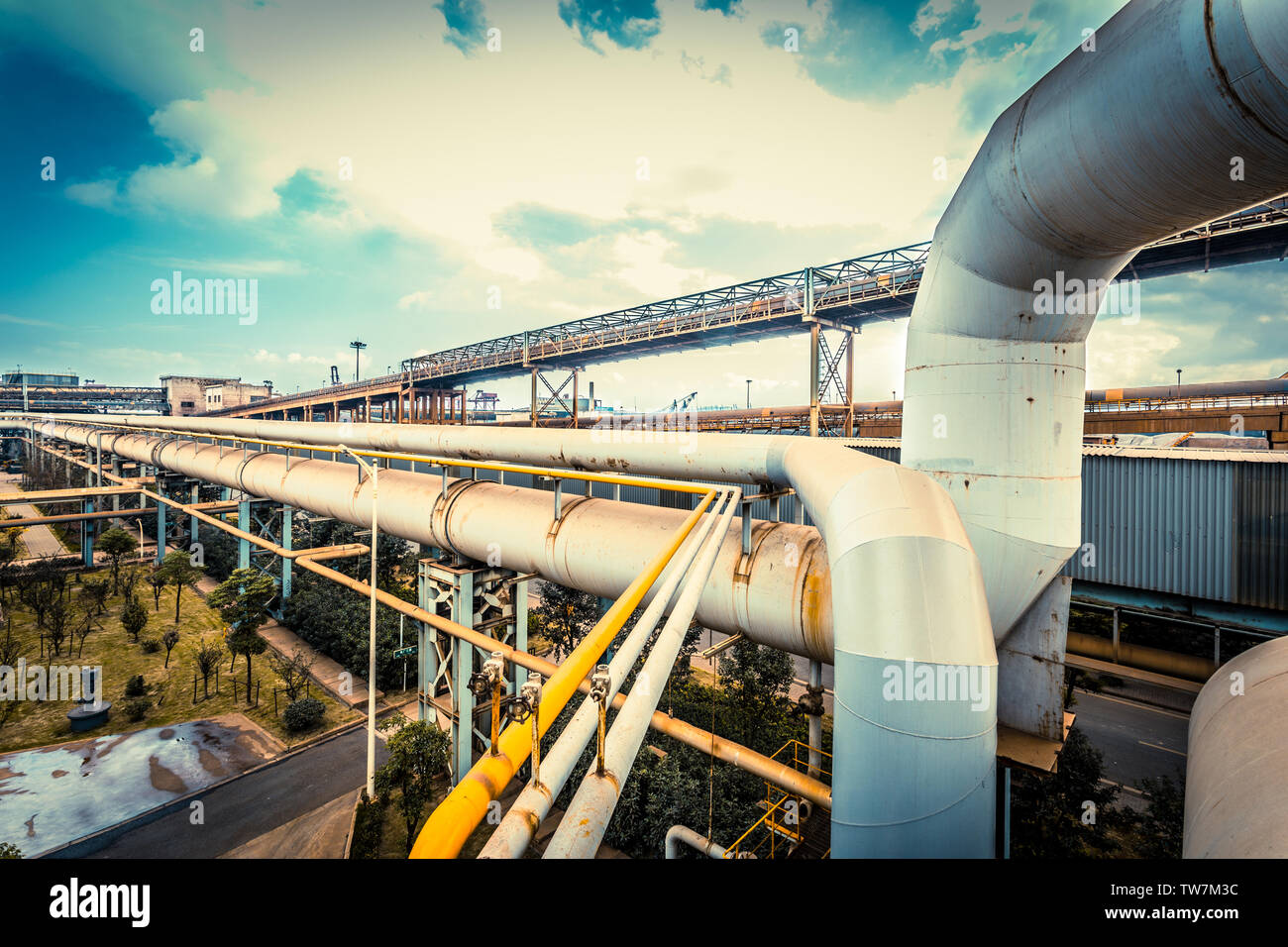 Industrial equipment installation Stock Photo - Alamy