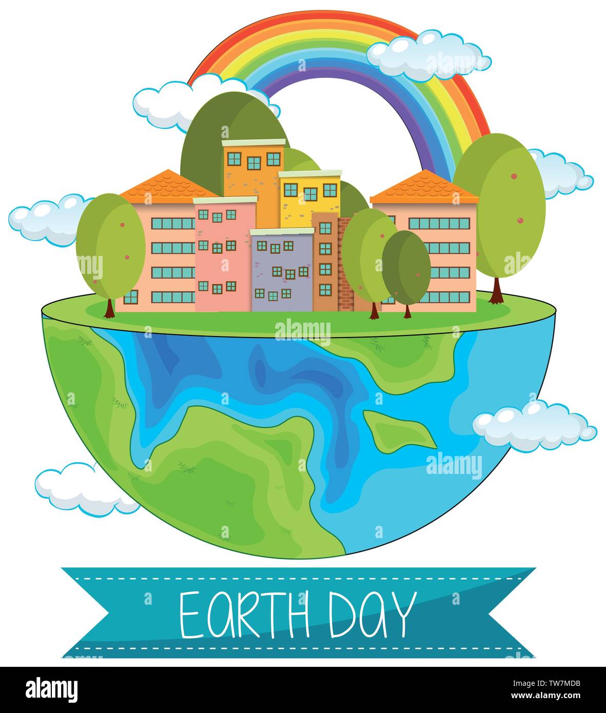Eco town map Stock Vector Images - Alamy